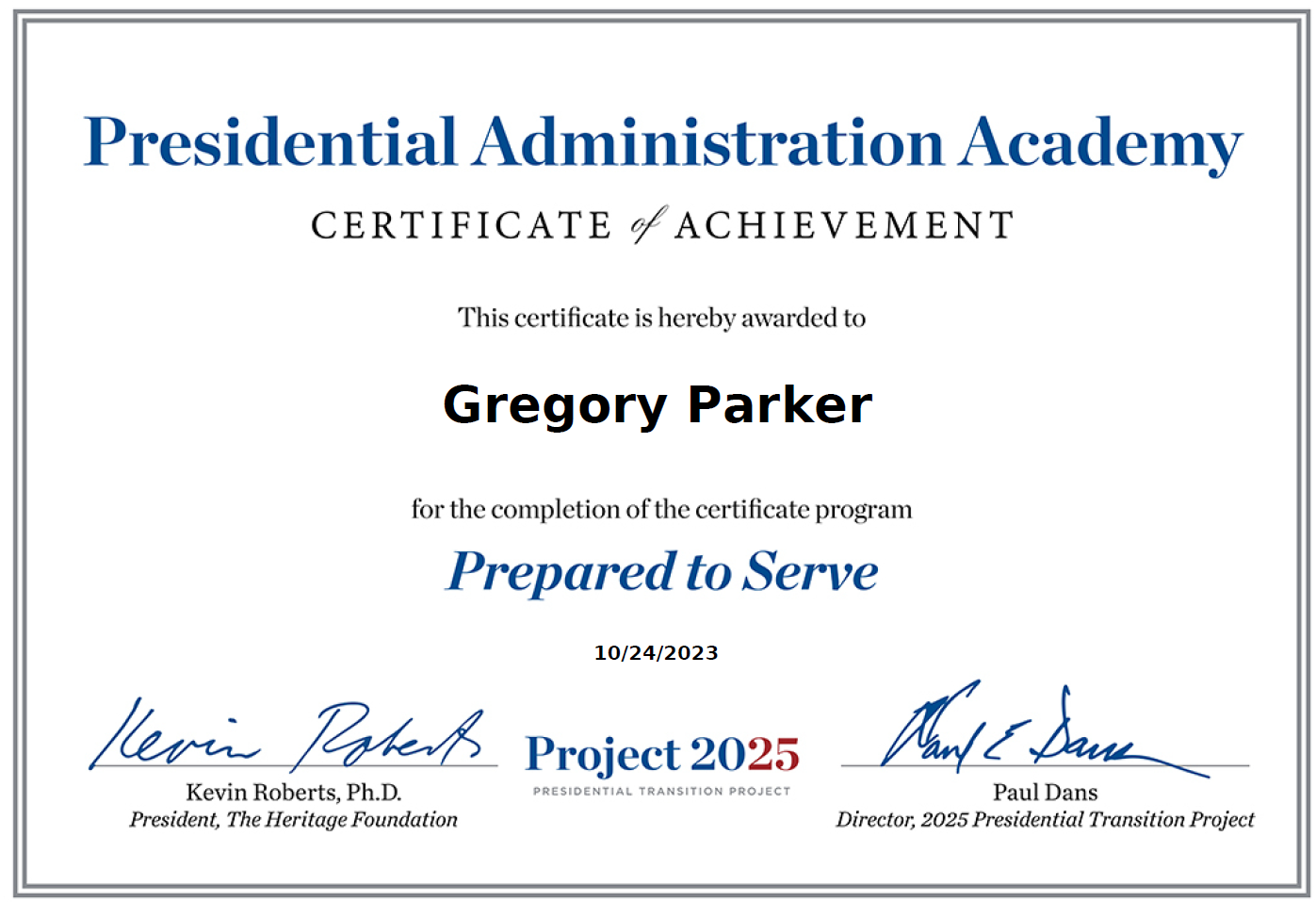 Hon. Gregory E. Parker, Ph.D. - Nehemiah Logistics | LinkedIn